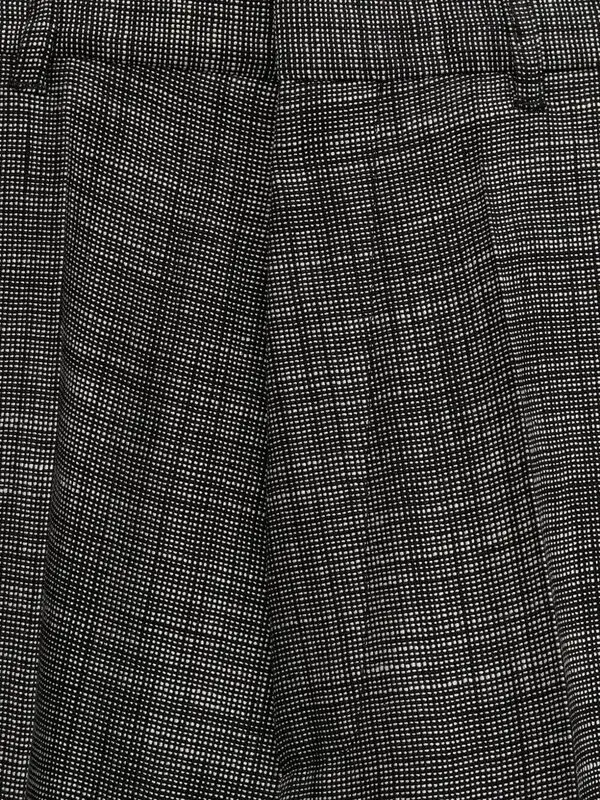 Phoebe Philo Silk And Linen Tailored Wide-leg Trousers