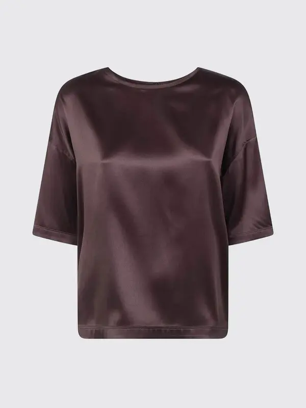 Brunello Cucinelli Silk Blend Blouse - Brown