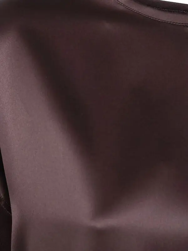 Brunello Cucinelli Silk Blend Blouse - Brown