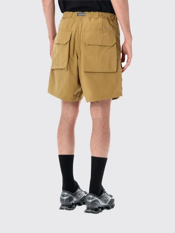 AND WANDER Pleated Shorts With Belted Waist - Beige