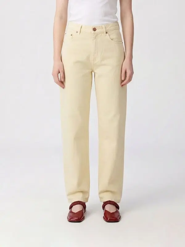 HAIKURE Straight Leg Jeans - Beige