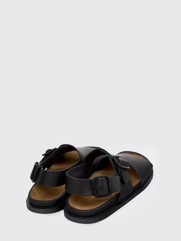 Camper Smooth Leather Buckled Slingback Sandals