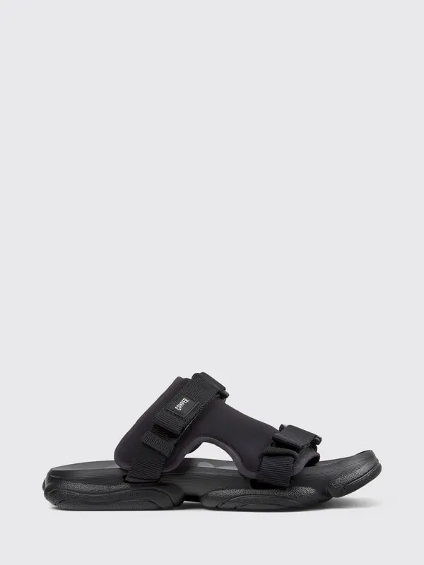 Camper Karst Recycled Fabric Sandals - Black