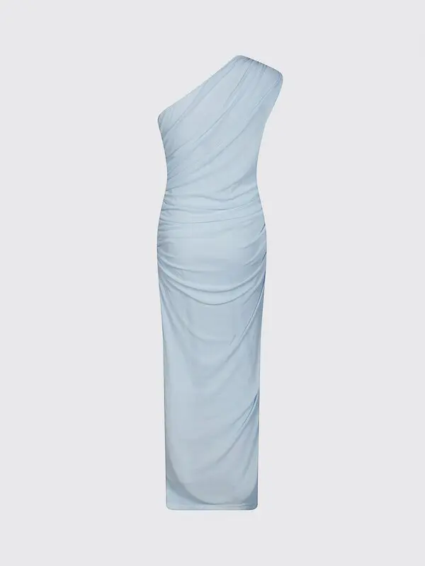 ROTATE BY BIRGER CHRISTENSEN One-shoulder Recycled Jersey Maxi Dress - Sky Blue