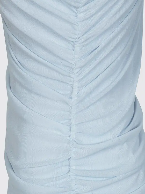 ROTATE BY BIRGER CHRISTENSEN One-shoulder Recycled Jersey Maxi Dress - Sky Blue