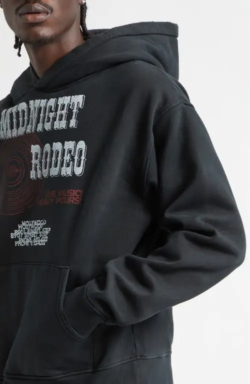 MIDNIGHT RODEO Graphic Hoodie - Black
