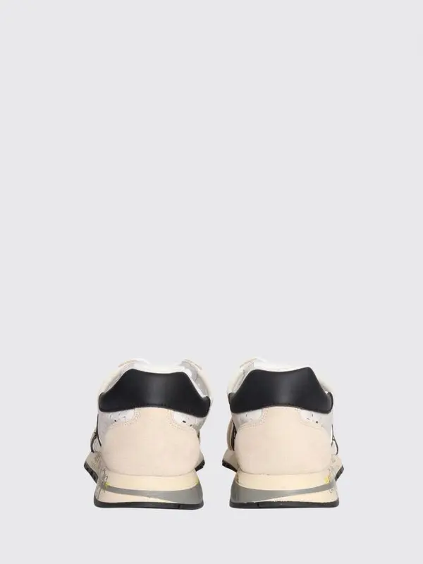 Premiata Lucy Suede And Perforated Fabric Lace-up Sneakers