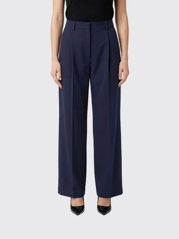 Filippa K Greyblue Wool Blend Tailored Trousers - Blue