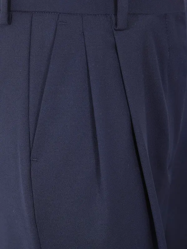 Filippa K Greyblue Wool Blend Tailored Trousers - Blue
