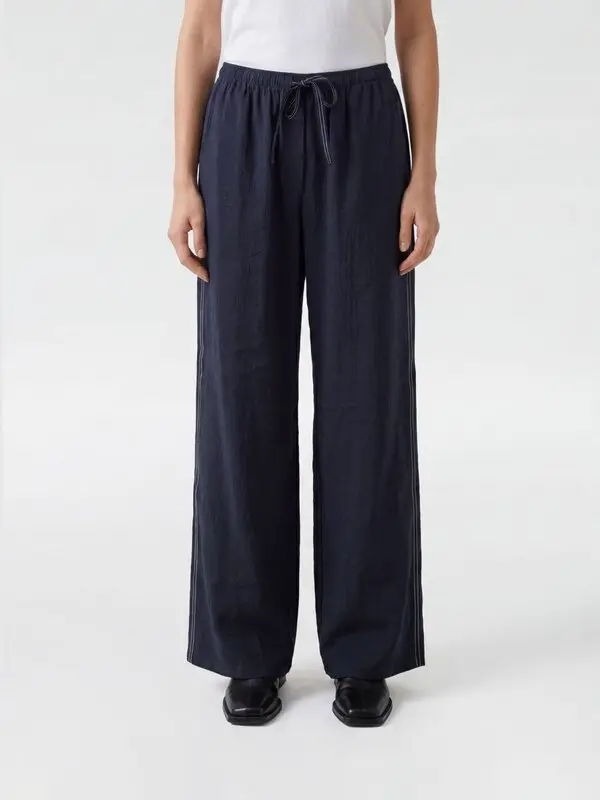 Filippa K Satin Drawstring Palazzo Trousers