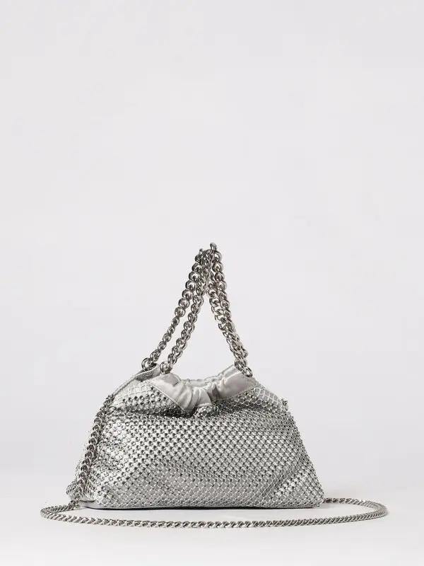 Stella McCartney Falabella Mini Handbag In Satin With Rhinestones