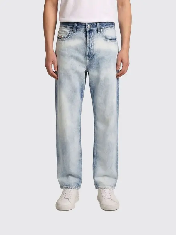 DIESEL® D-macro Cotton Denim Jeans - Blue