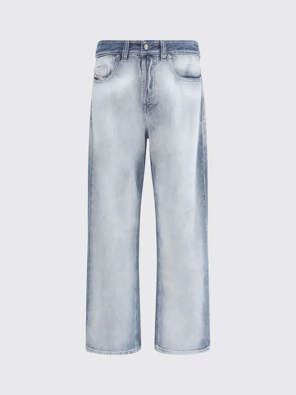 DIESEL® D-macro Cotton Denim Jeans - Blue