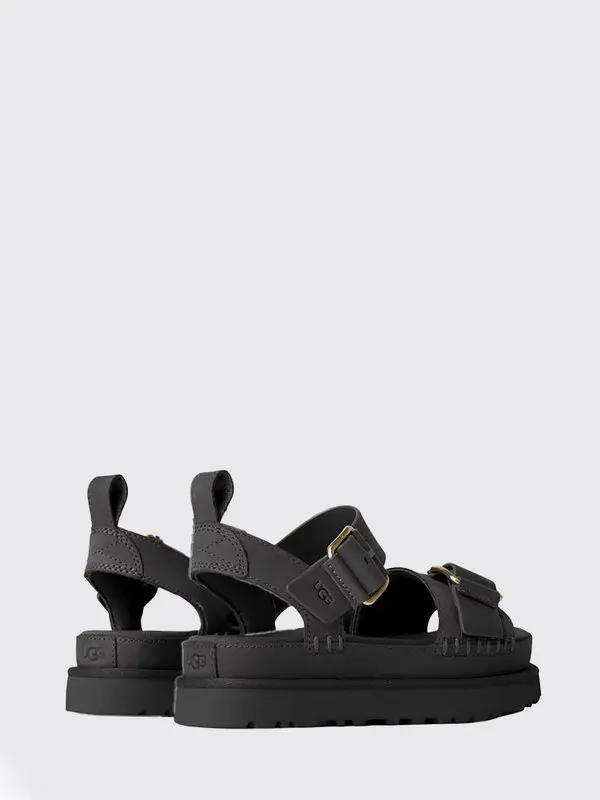 UGG Buckled Heeled Sandal - Black