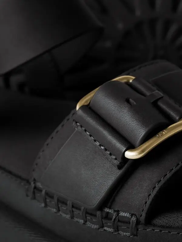 UGG Buckled Heeled Sandal - Black