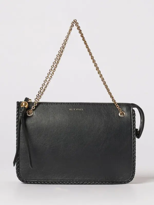 Etro Leather Mini Shoulder Bag - Black