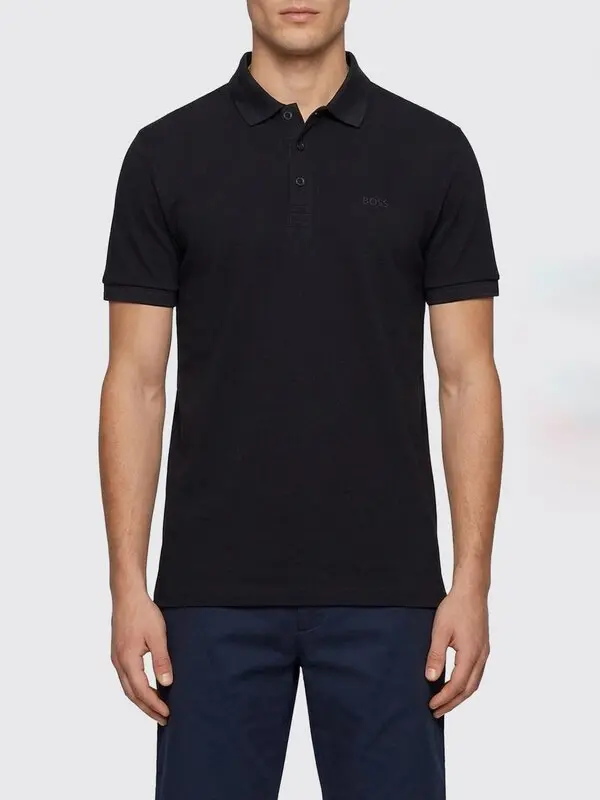 BOSS Basic Cotton Polo Shirt - Blue 1