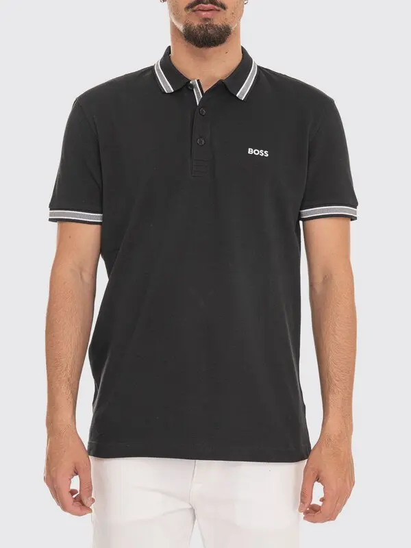 BOSS Basic Cotton Polo Shirt - Indigo