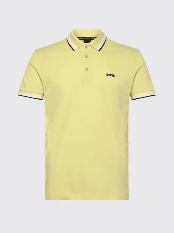 BOSS Basic Cotton Polo Shirt - Yellow