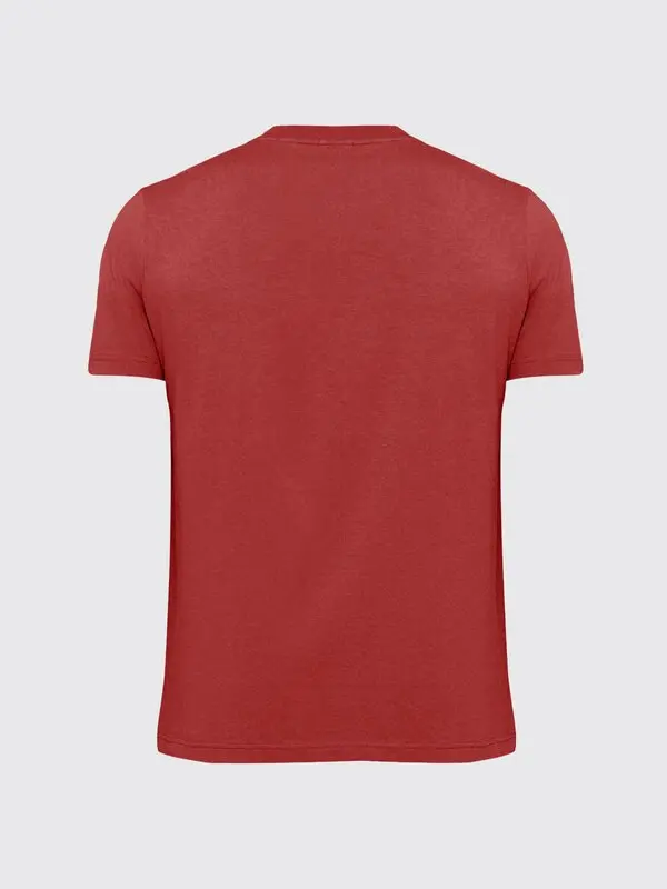 BOSS Cotton T-shirt With Logo - Red