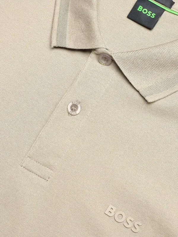 BOSS Cotton Polo Shirt - Beige