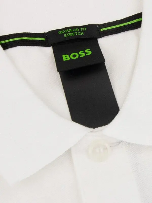 BOSS Cotton Polo Shirt - White