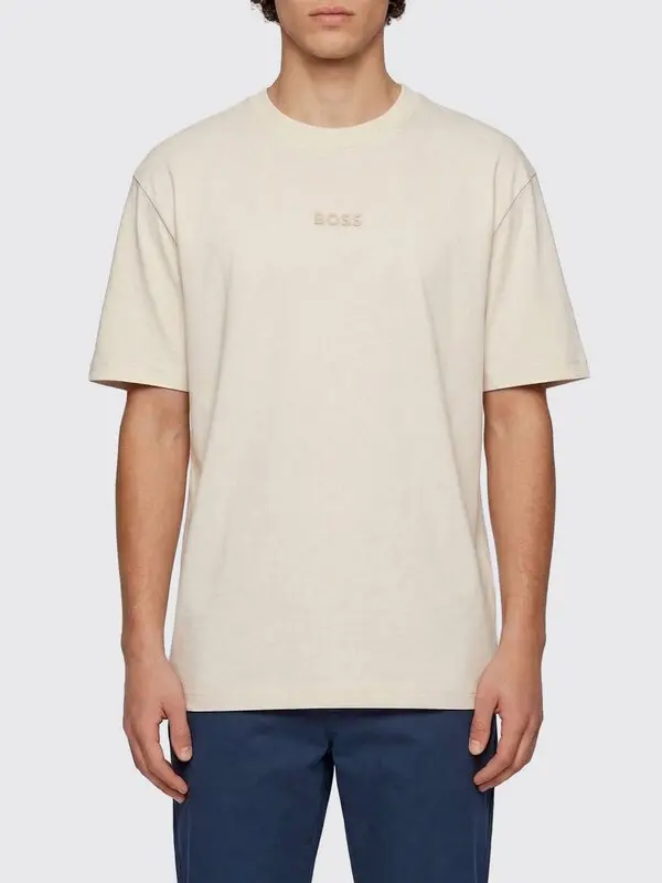 BOSS Basic Cotton T-shirt - Beige