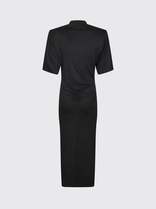 Andamane Stretch Viscose Midi Dress - Black