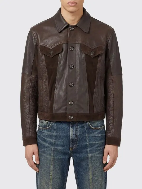 Versace Leather Jacket - Burnt