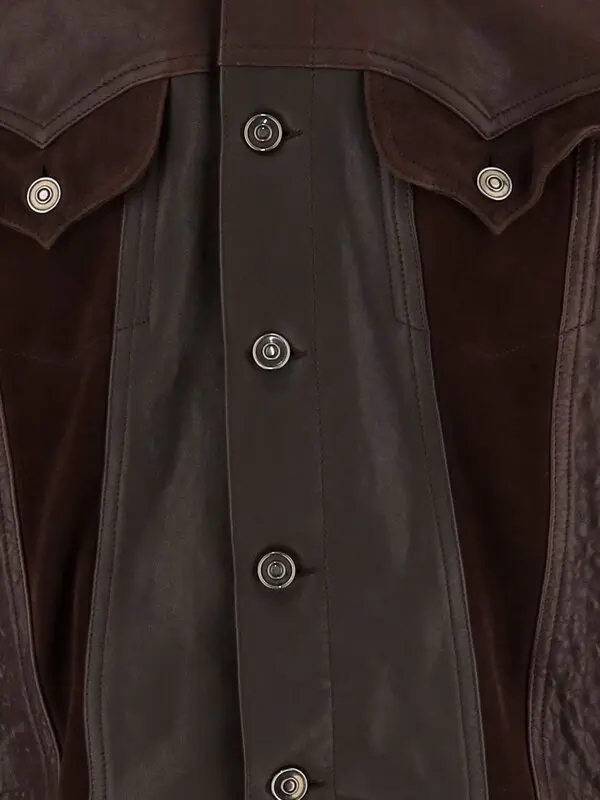 Versace Leather Jacket - Burnt