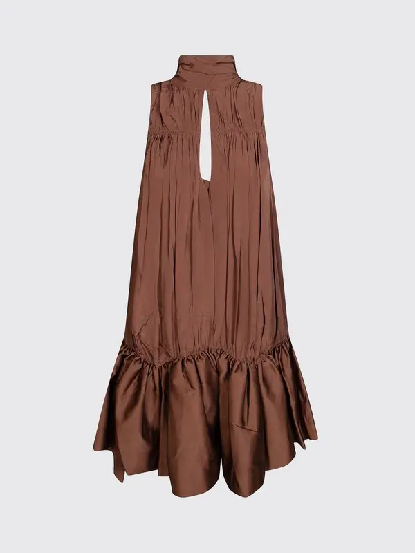 ROTATE BY BIRGER CHRISTENSEN Crêpe Mini Dress - Brown