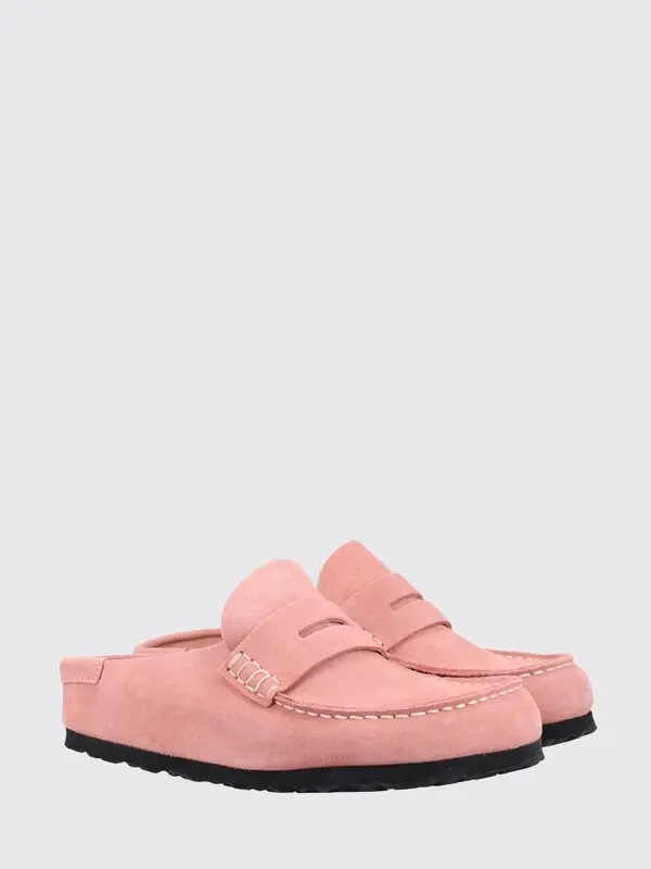 BIRKENSTOCK Naples Suede Mules - Pink