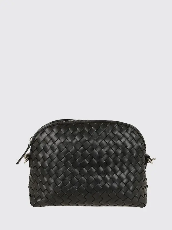 Dragon Diffusion Woven Leather Mini Bag - Black