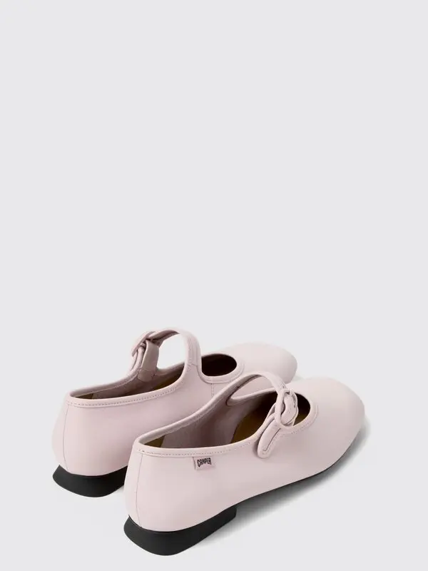 Camper Ballet Flat With Buckle Detail - Pink