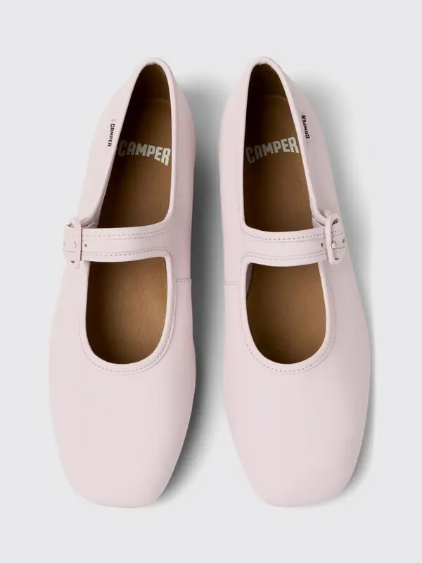 Camper Ballet Flat With Buckle Detail - Pink