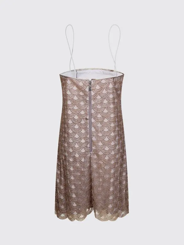 ROTATE BY BIRGER CHRISTENSEN Mini Dress With Embroidered Sequins - Beige