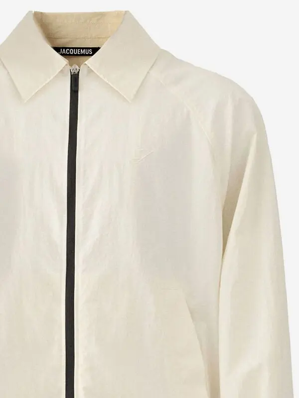 Jacquemus Technical Fabric Shirt Jacket - White