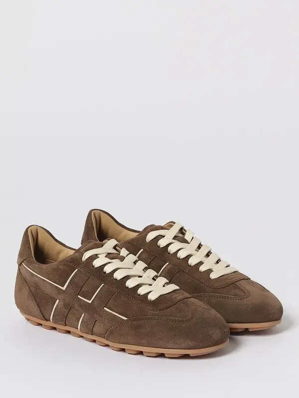 Hogan Suede Lace-up Sneakers - Brown