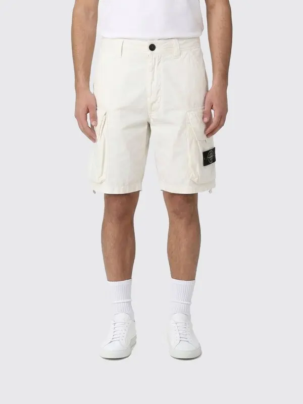Stone Island Cargo Shorts - Ivory