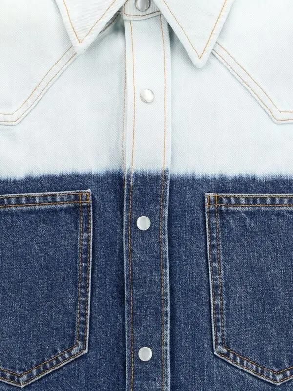 Marni Cotton Denim Shirt - Marine