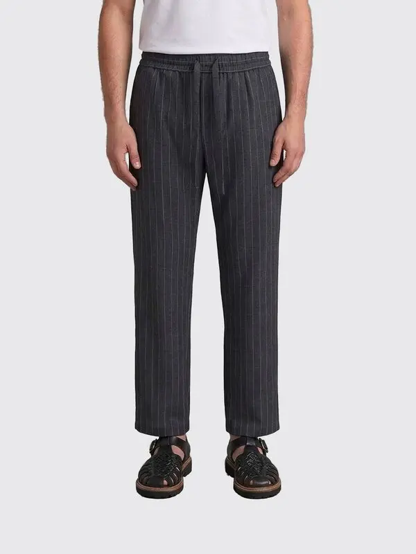 Dolce & Gabbana Pinstriped Wool Drawstring Trousers - Striped