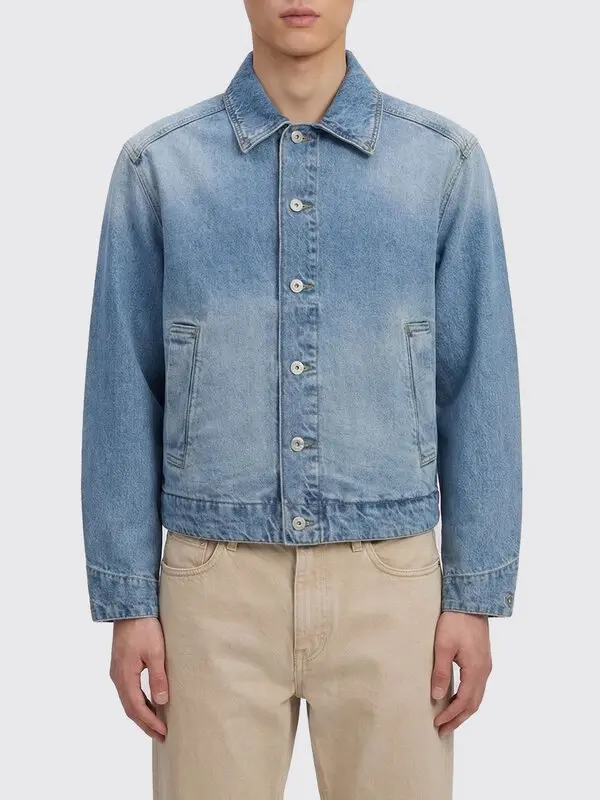Jacquemus Bleached Cotton Denim Jacket - Blue