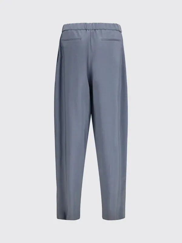 Giorgio Armani Slim Fit Stretch Silk Trousers