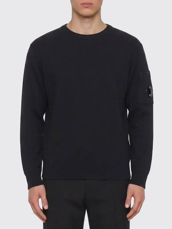C.P. COMPANY Pullover Sweater - Black