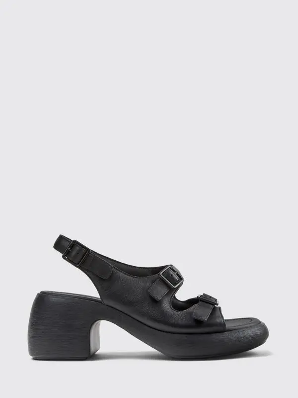 Camper Heeled Sandal - Black
