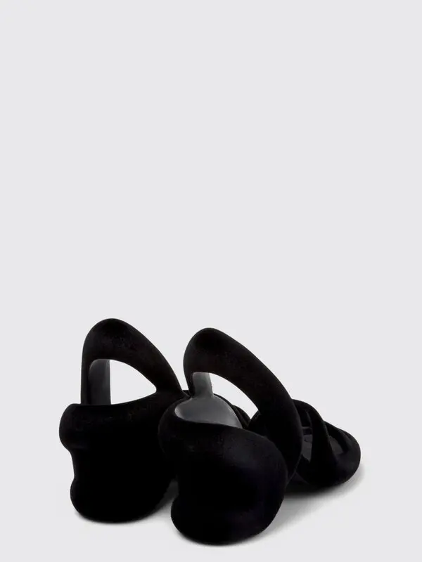 Camper Kobarah Velvet Slingback Sandals - Black