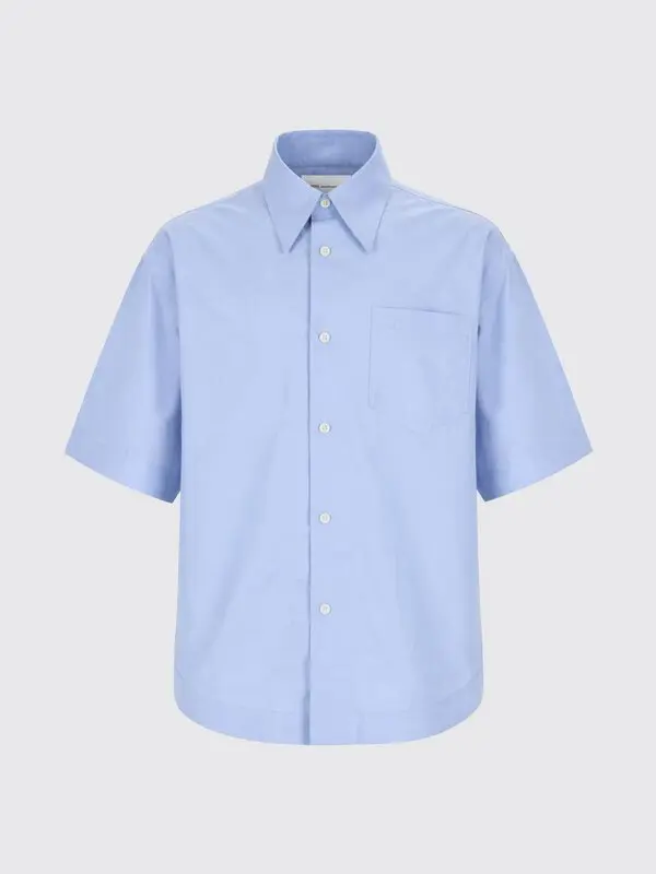 AMI Paris Casual Cotton Poplin Shirt - Blue