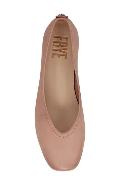 THE FRYE COMPANY Hayley Leather Ballet Flat - Rosa
