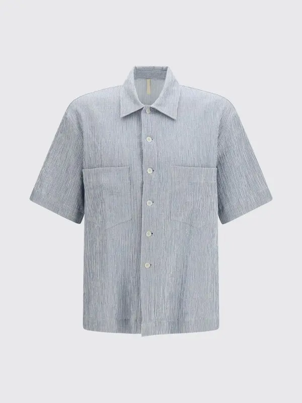 SUNFLOWER Striped Stretch Cotton Shirt