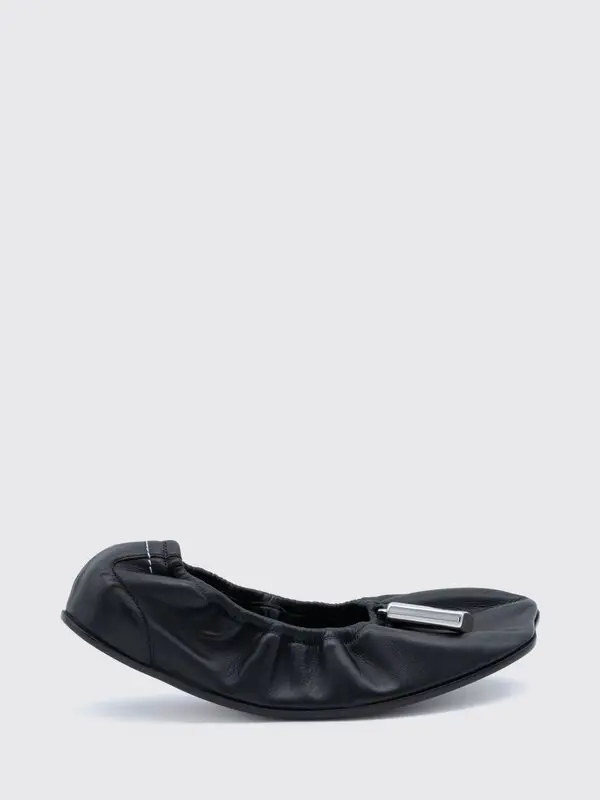 MAISON MARGIELA Leather Ballerina Flats - Black